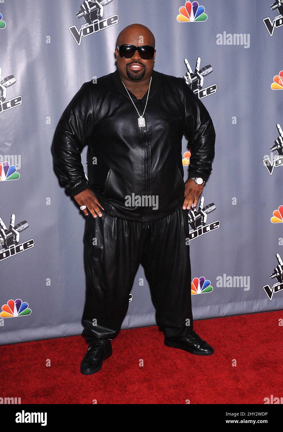 Cee Lo Green attends the The Voice Season 5 Top 12 at Universal Studios ...