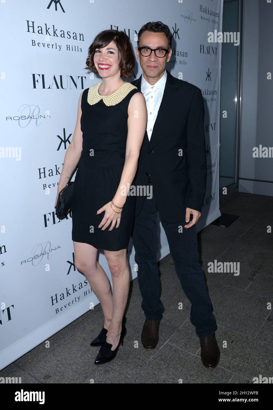 Carrie Brownstein, Fred Armisen attend the Flaunt Magazine En Garde ...