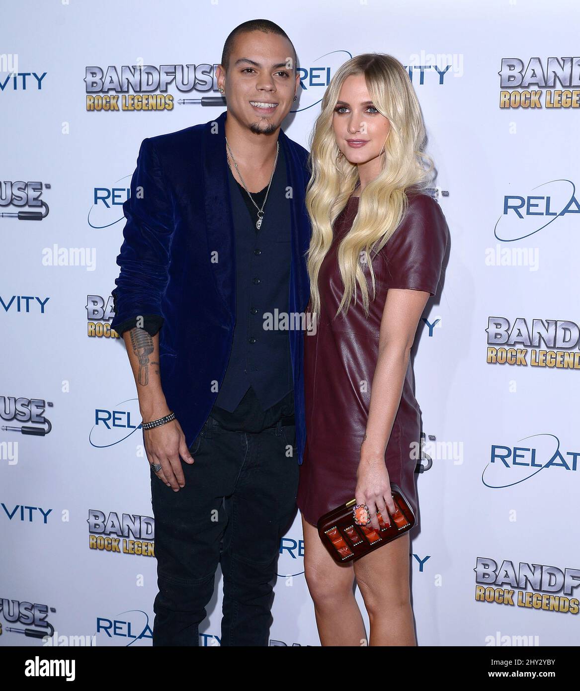 Ashlee Simpson, Evan Ross attending the BandFuse: Rock Legends the ...