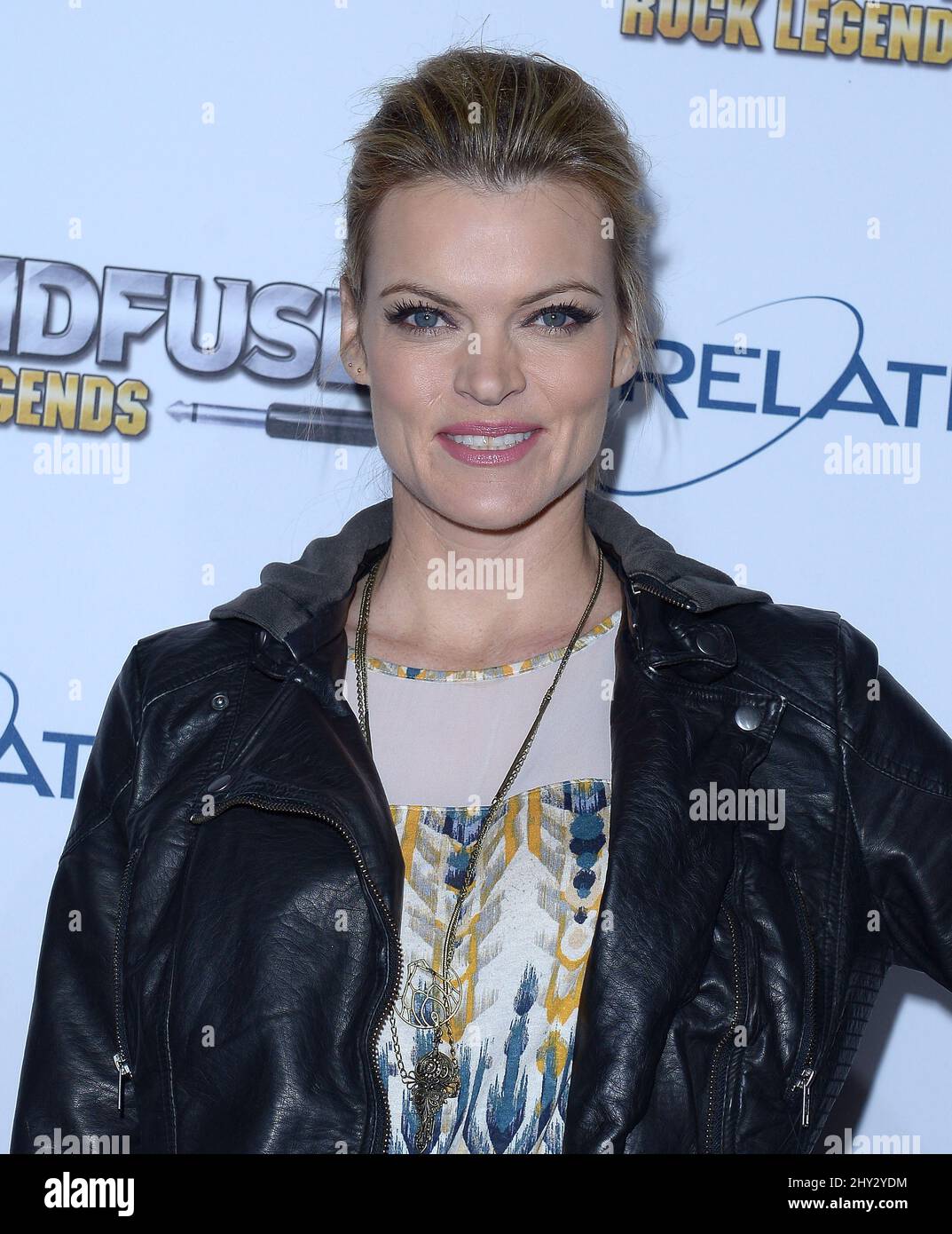 Missi Pyle arrives at the "Bandfuse: Rock Legends" video game launch at ...
