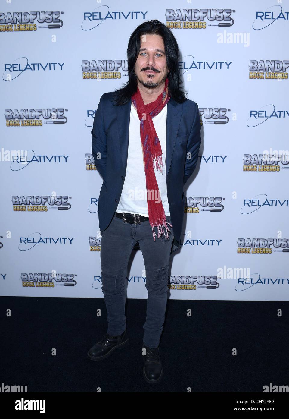 Gilby Clarke arrives at the "Bandfuse: Rock Legends" video game launch ...