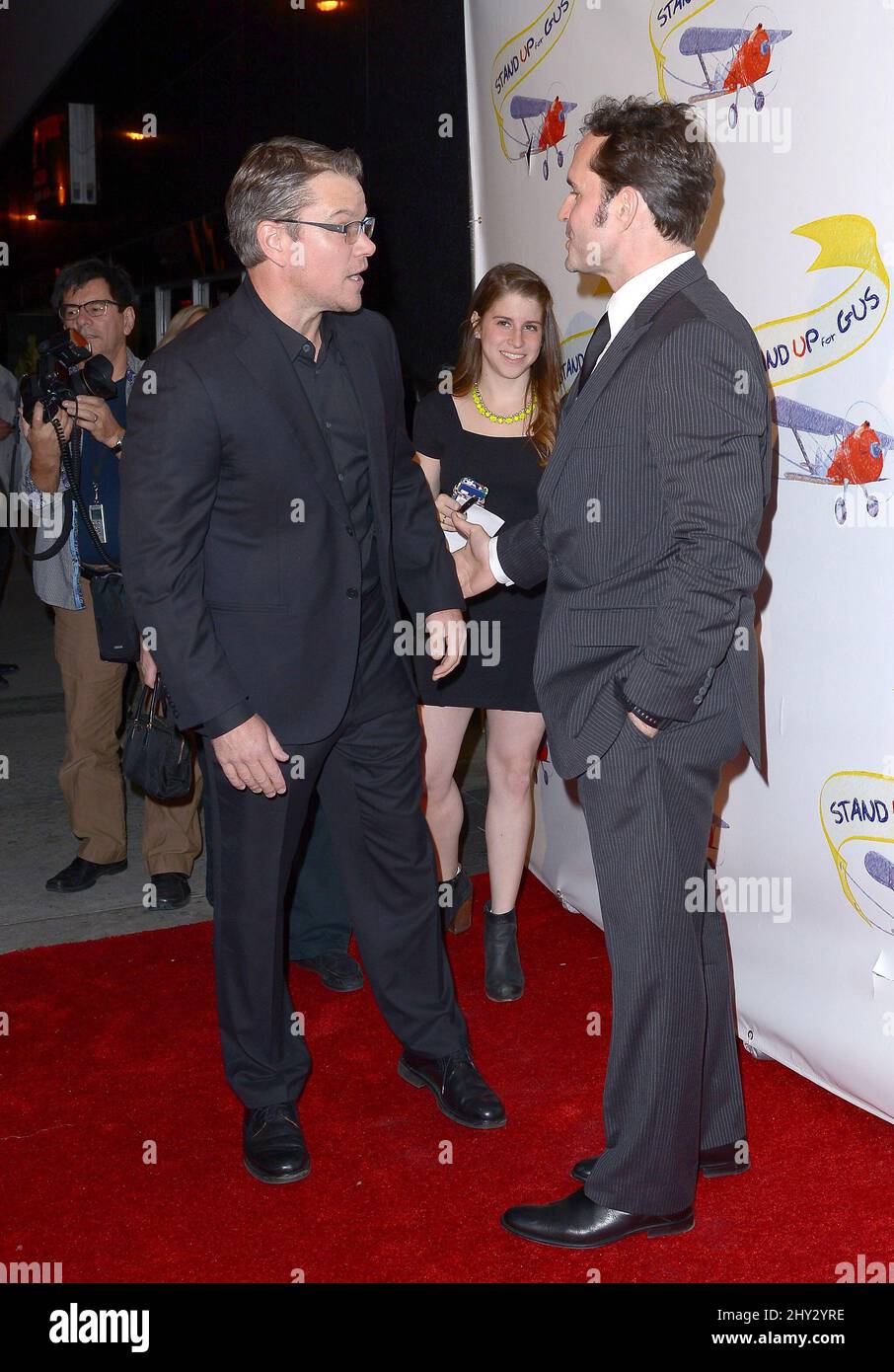 Matt Damon, Jason Patric attending the "Stand Up For Gus" Benefit in ...