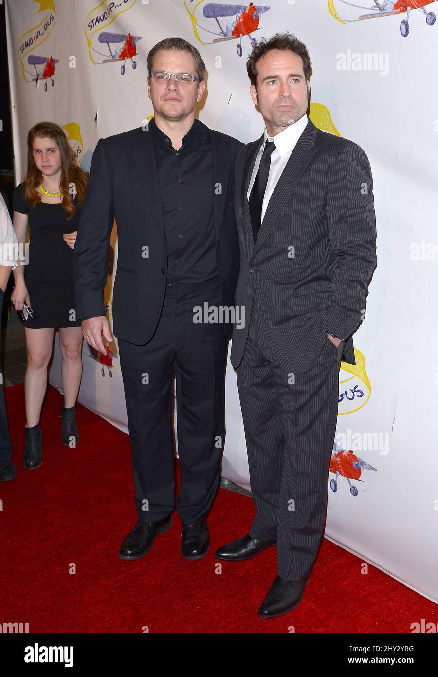 Matt Damon, Jason Patric attending the "Stand Up For Gus" Benefit in ...