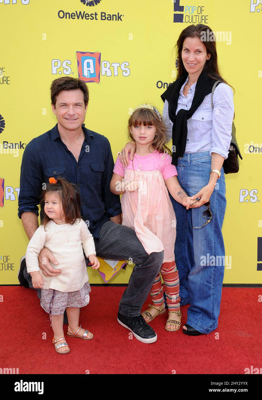Jason Bateman, Amanda Anka, Francesca Bateman and Maple Bateman ...
