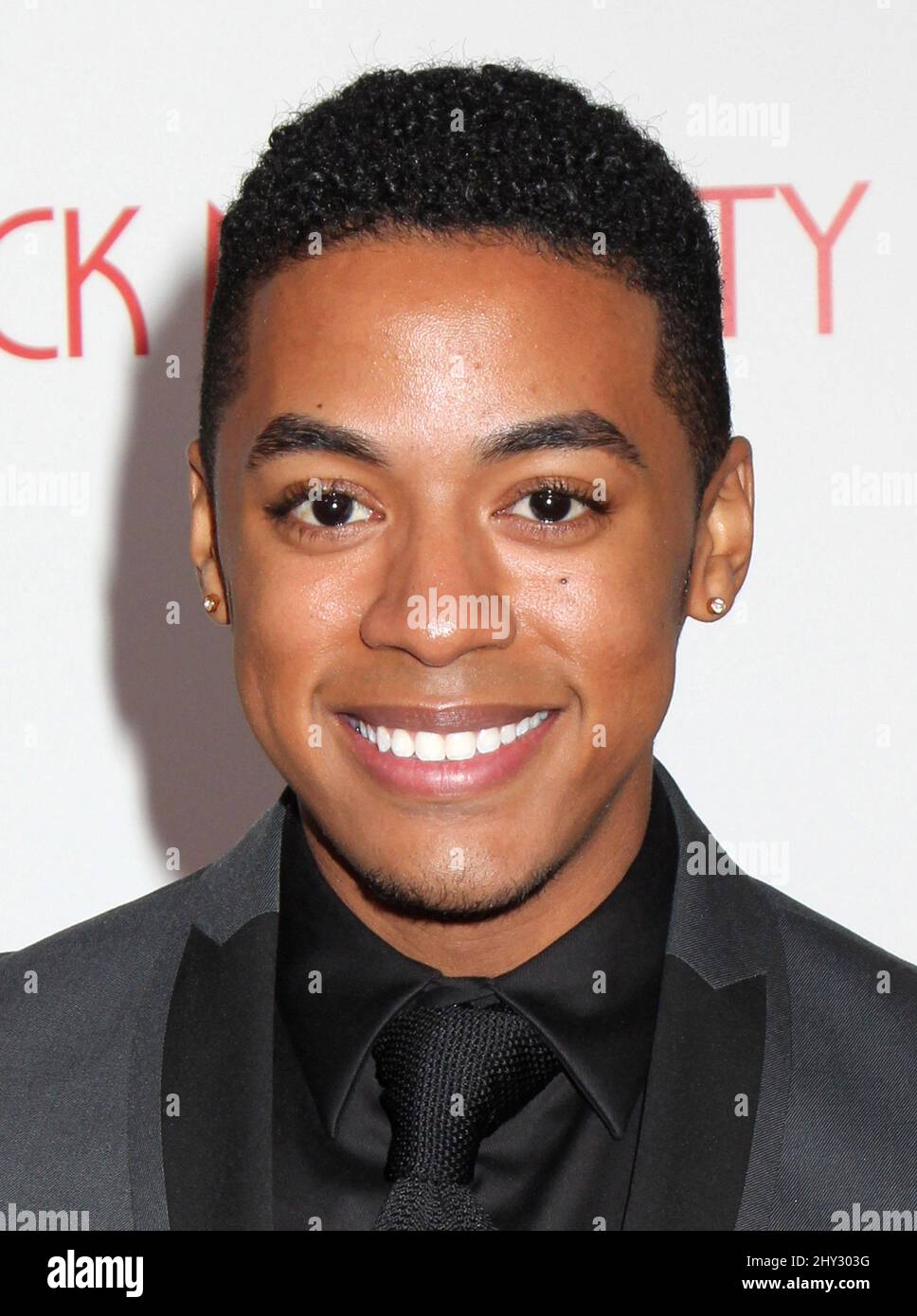 Justin Davis attending the premiere of "Black Nativity" in New York ...