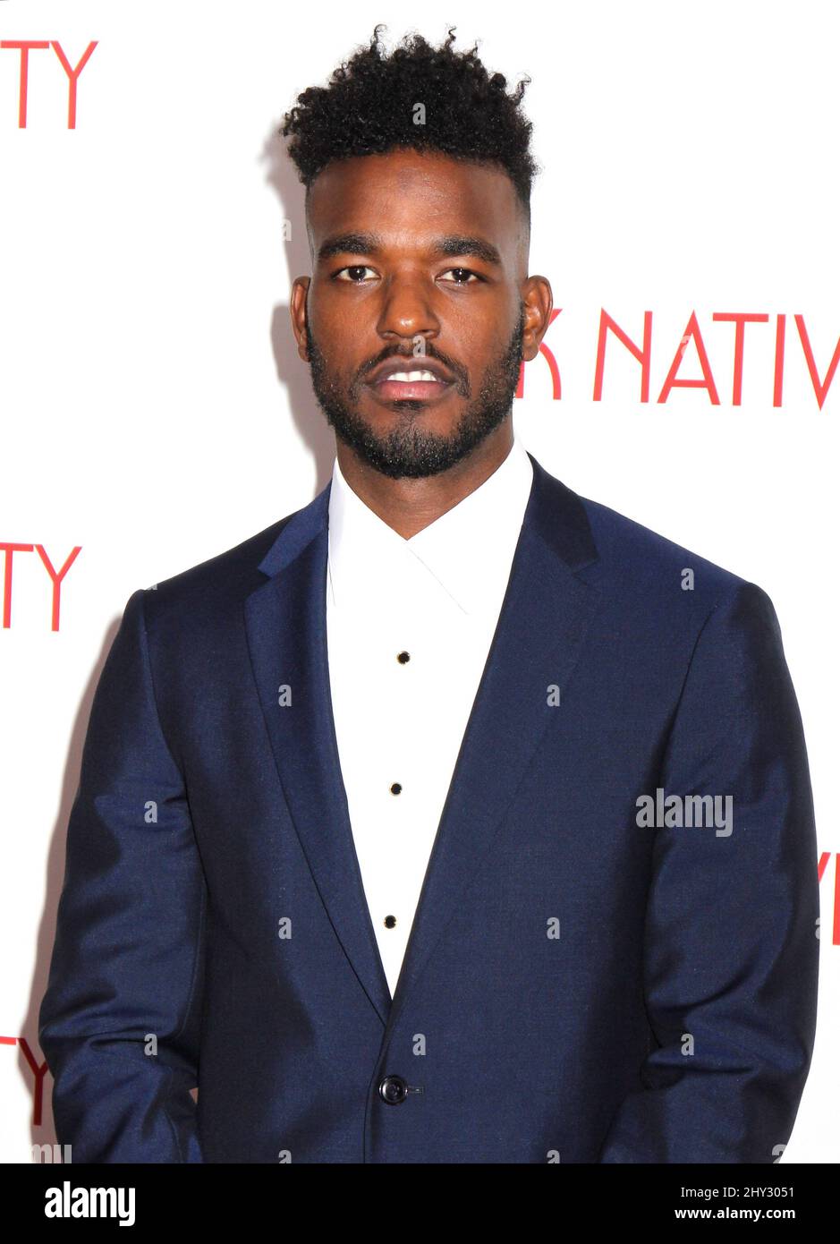 Luke James attending the premiere of "Black Nativity" in New York Stock ...