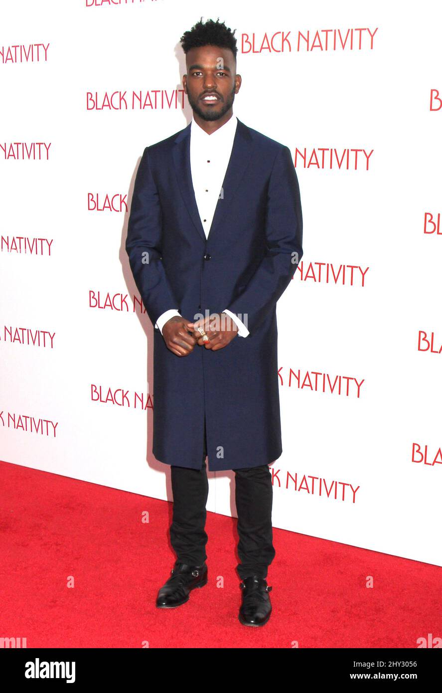 Luke James attending the premiere of "Black Nativity" in New York Stock ...
