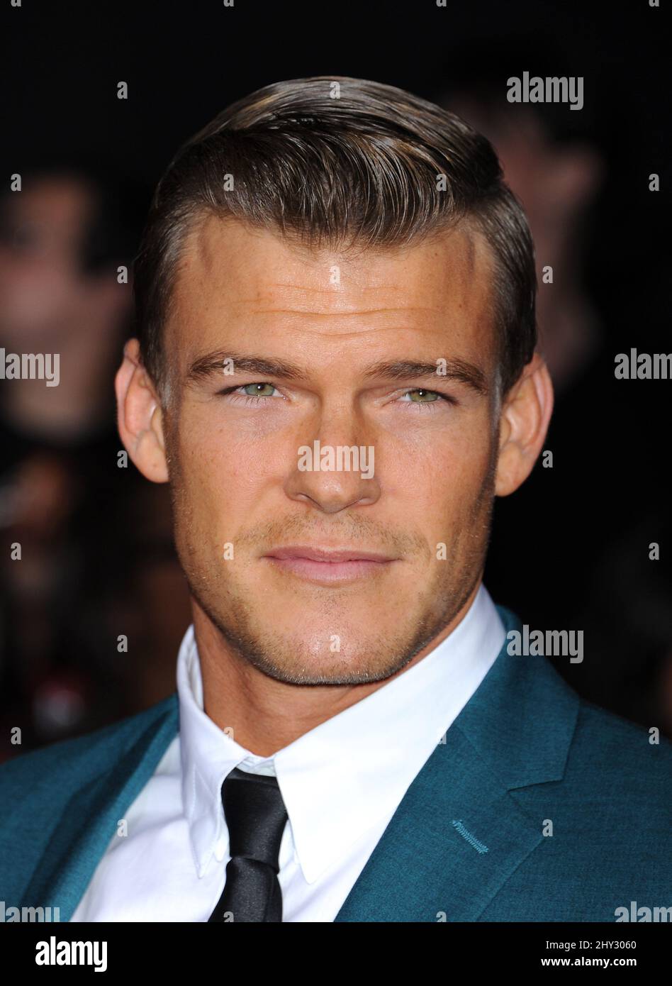 Alan Ritchson attending the premiere of "The Hunger Games: Catching ...