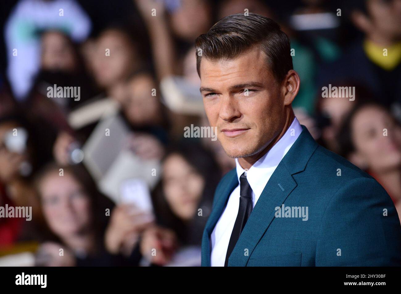 Alan Ritchson attending the Hunger Games: Catching Fire premiere in Los ...