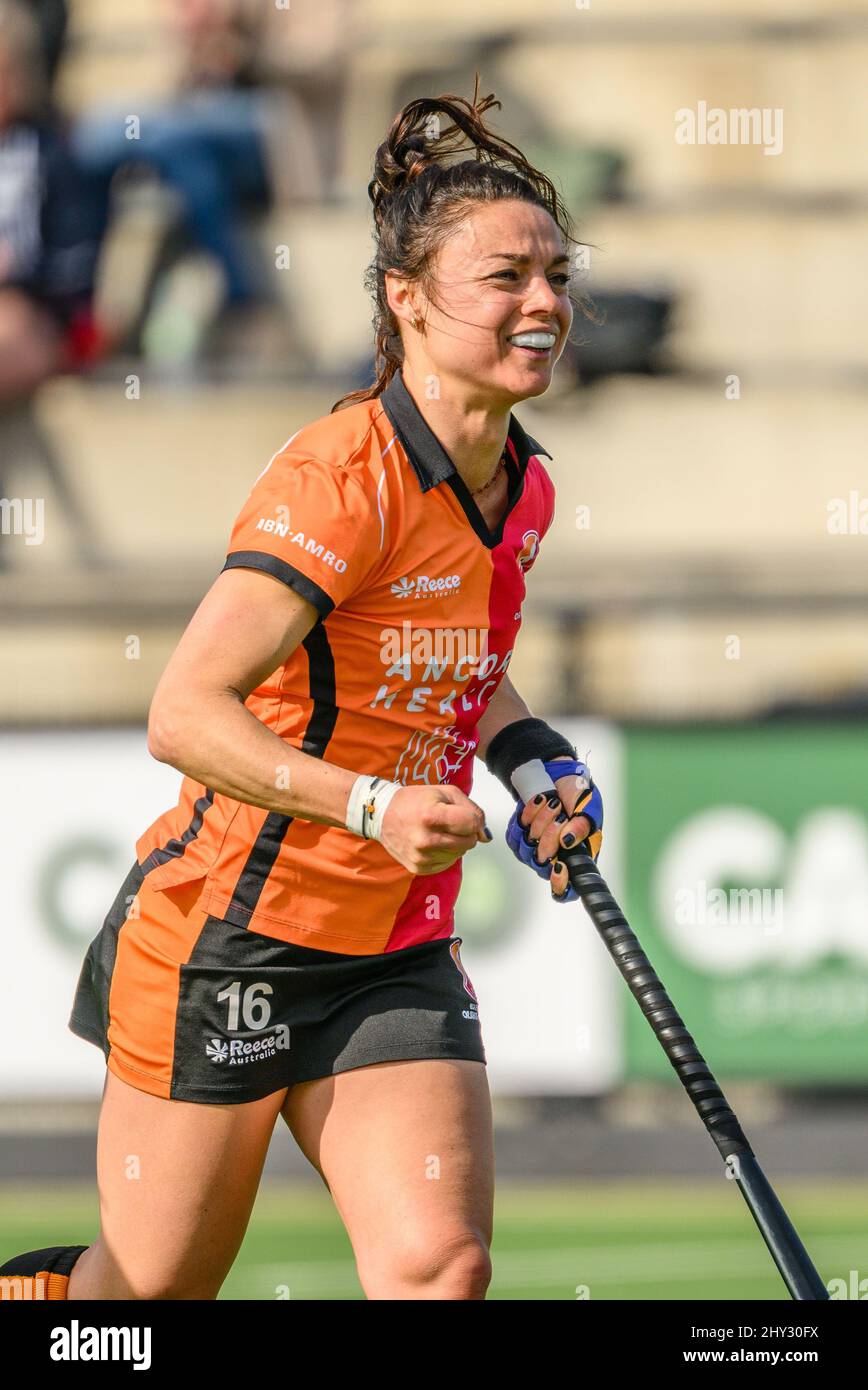 EINDHOVEN, 13-03-2022, HC Oranje-Rood, Hockey Hoofdklasse Dames ...