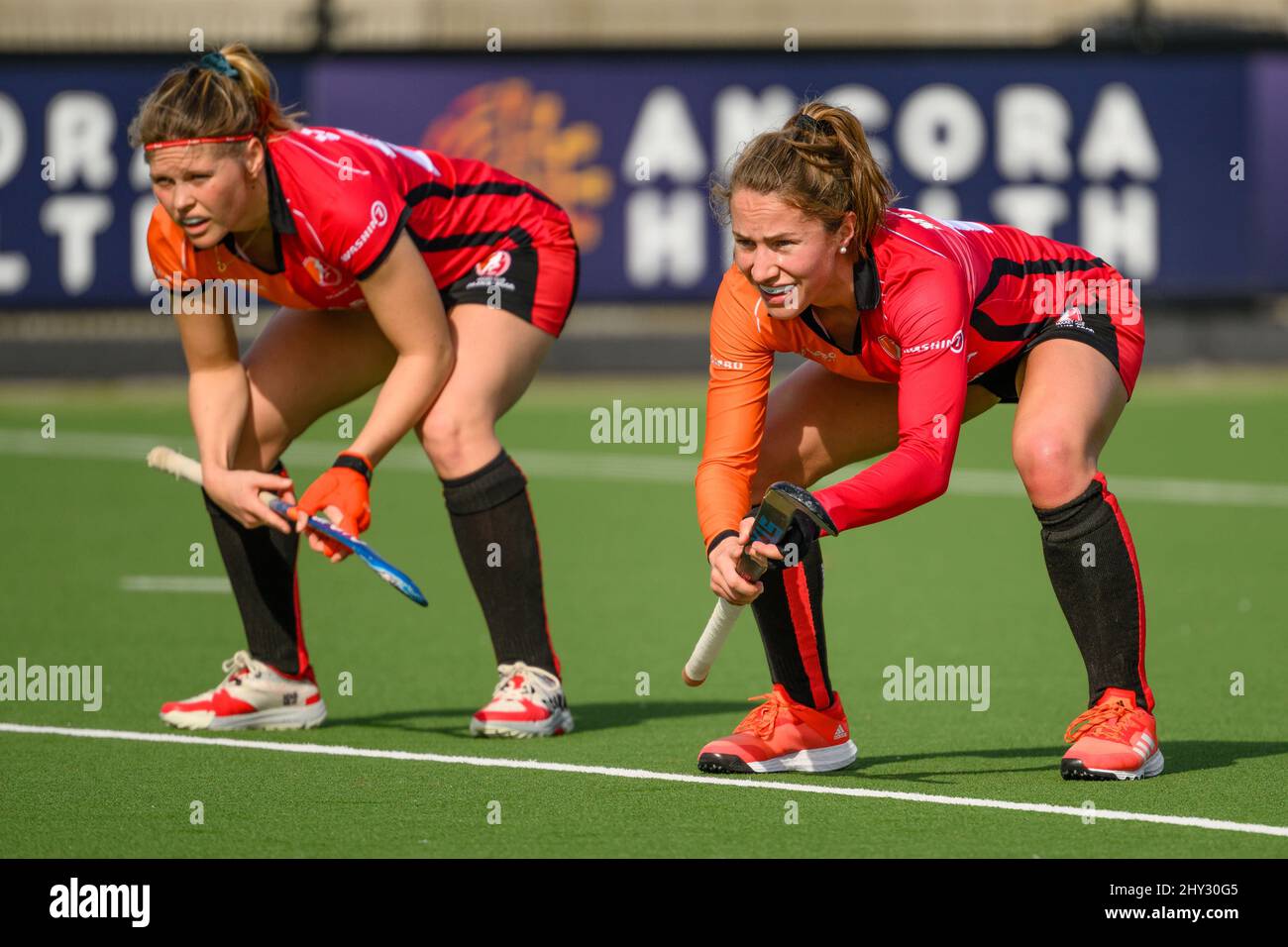 EINDHOVEN, 13-03-2022, HC Oranje-Rood, Hockey Hoofdklasse Dames ...