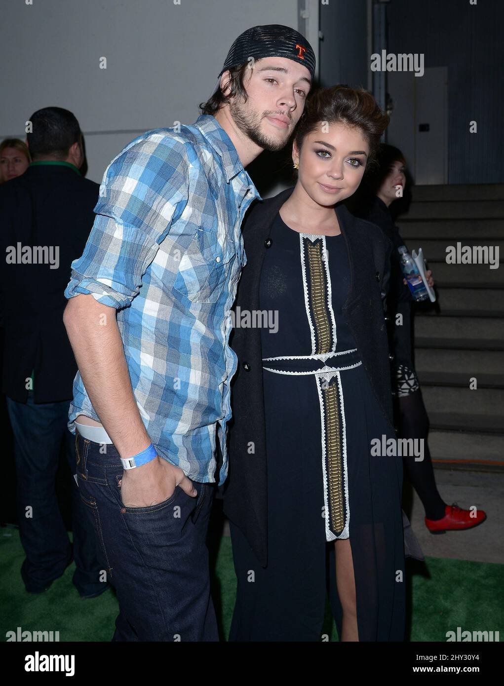 Sarah Hyland, Matt Prokop attending the Xbox One Official Launch ...