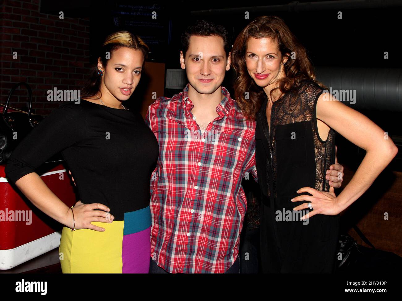 Dascha Polanco, Matt McGorry and Alysia Reiner attending the "Stockings ...