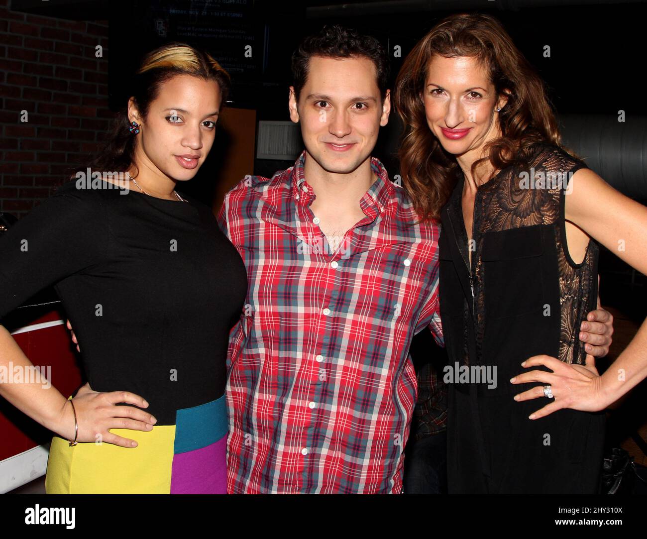 Dascha Polanco, Matt McGorry and Alysia Reiner attending the "Stockings ...