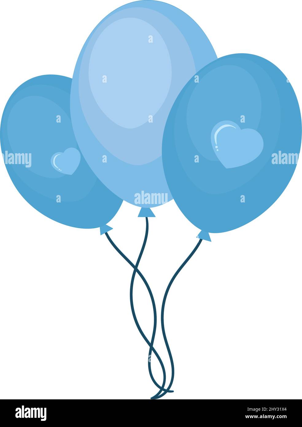 blue balloons design Stock Vector Image & Art - Alamy