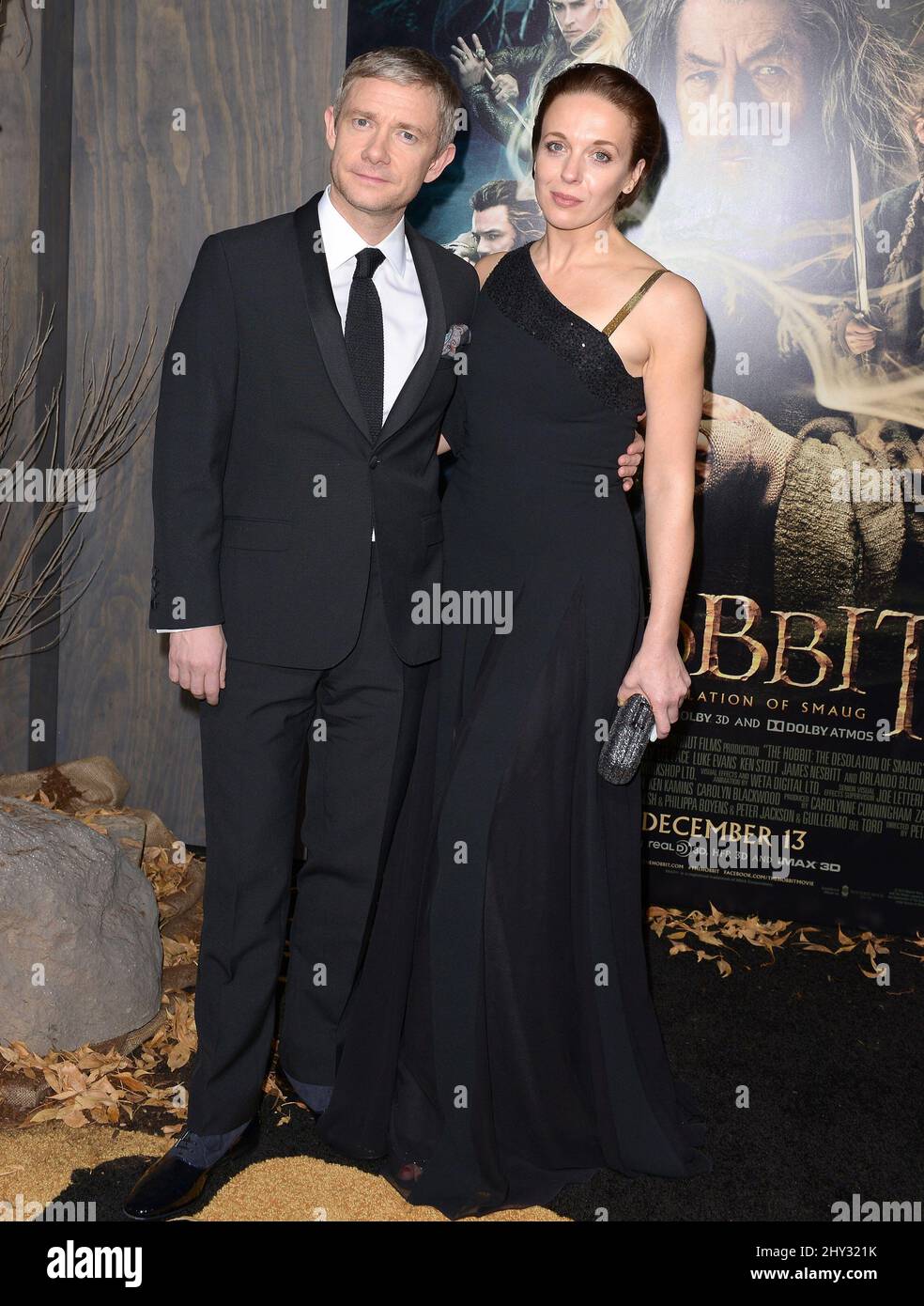 Martin Freeman and Amanda Abbington attending "The Hobbit: The ...