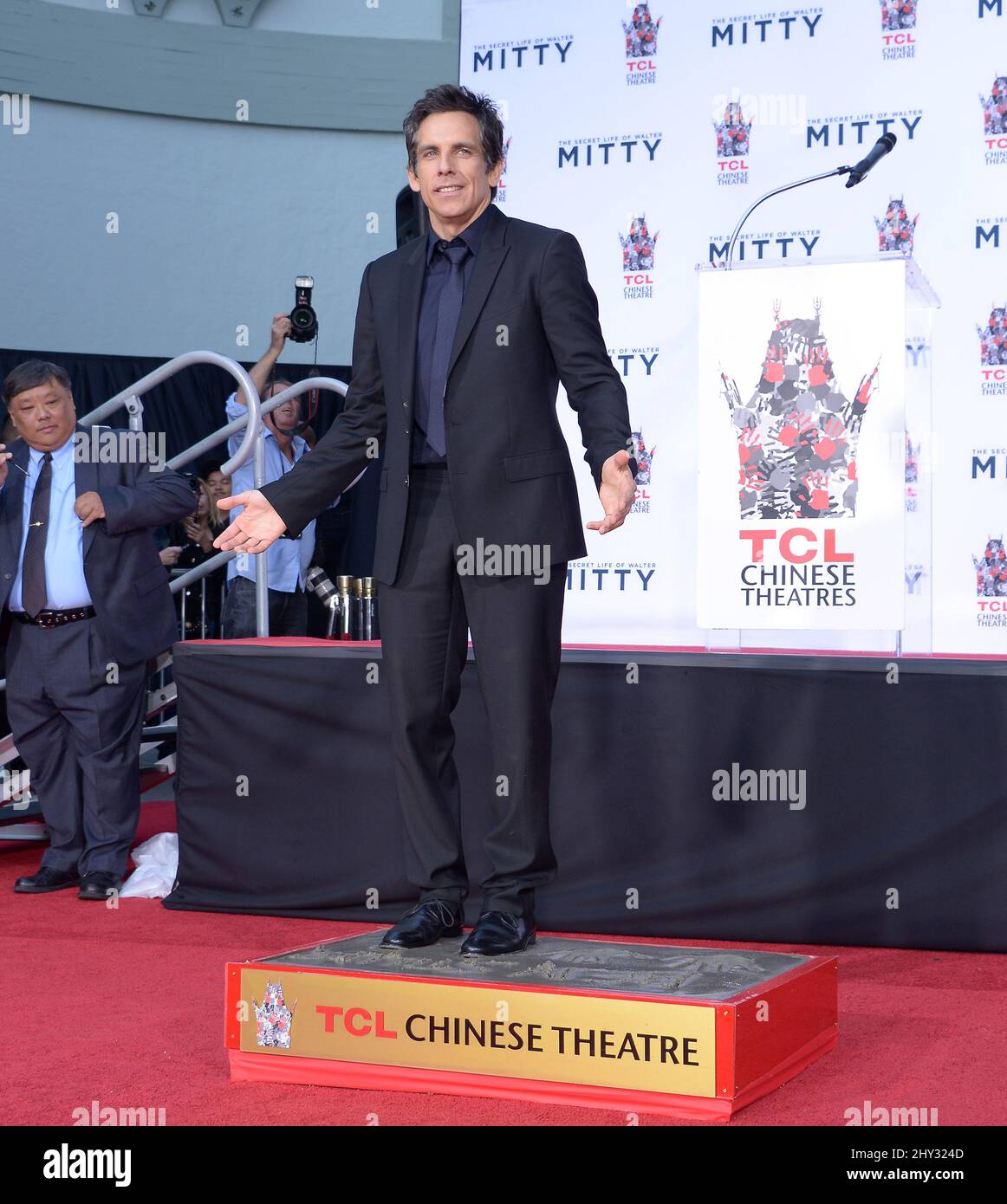 Ben Stiller at the Ben Stiller Hand and Footprint Ceremony at the TCL ...
