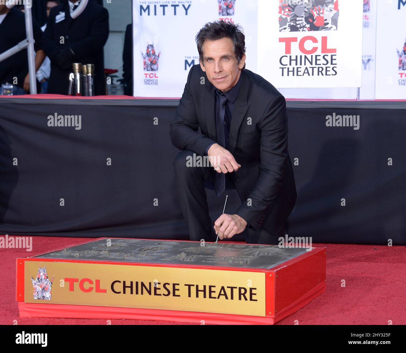 Ben Stiller at the Ben Stiller Hand and Footprint Ceremony at the TCL ...