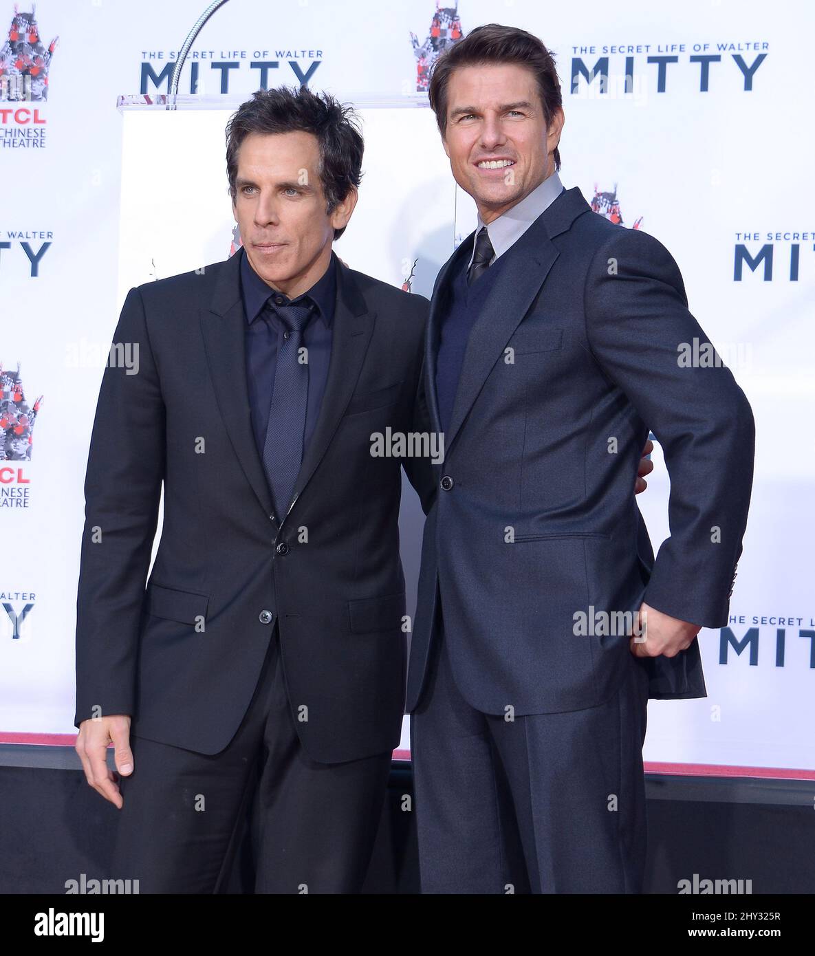 Ben Stiller, Tom Cruise at the Ben Stiller Hand and Footprint Ceremony ...