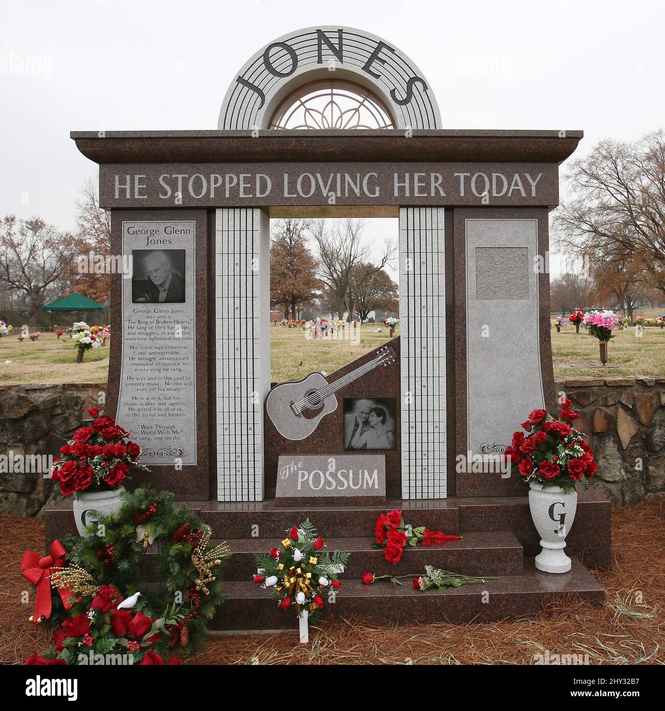 Nancy At George Jones Grave