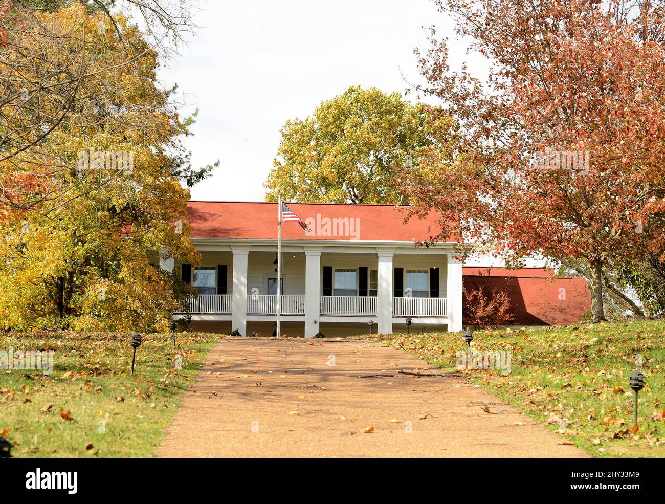 An overhead view of Dolly Parton's Nashville Home in Tennessee Stock ...