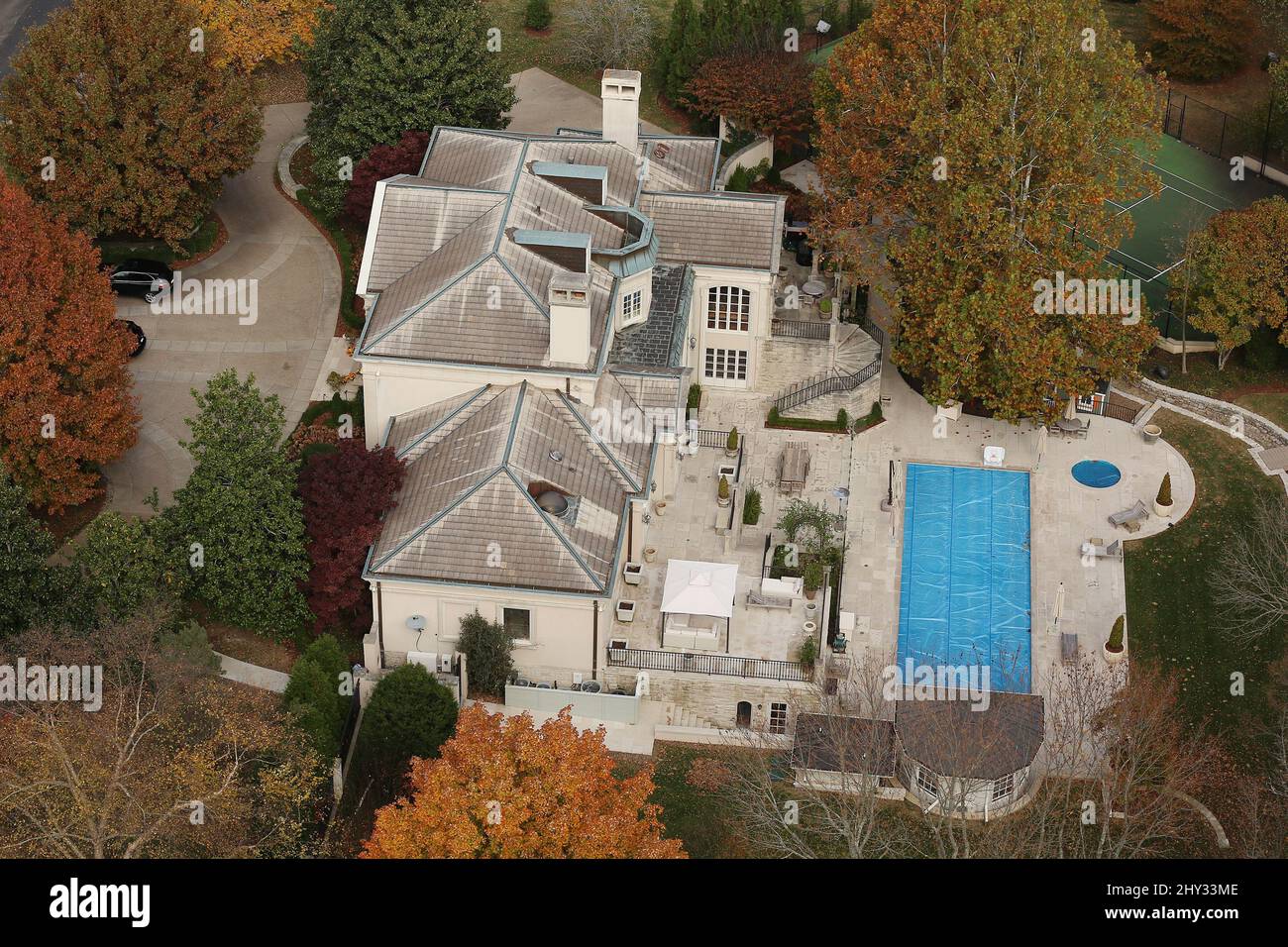 An overhead view of Keith Urban and Nicole Kidman's Nashville Home in ...