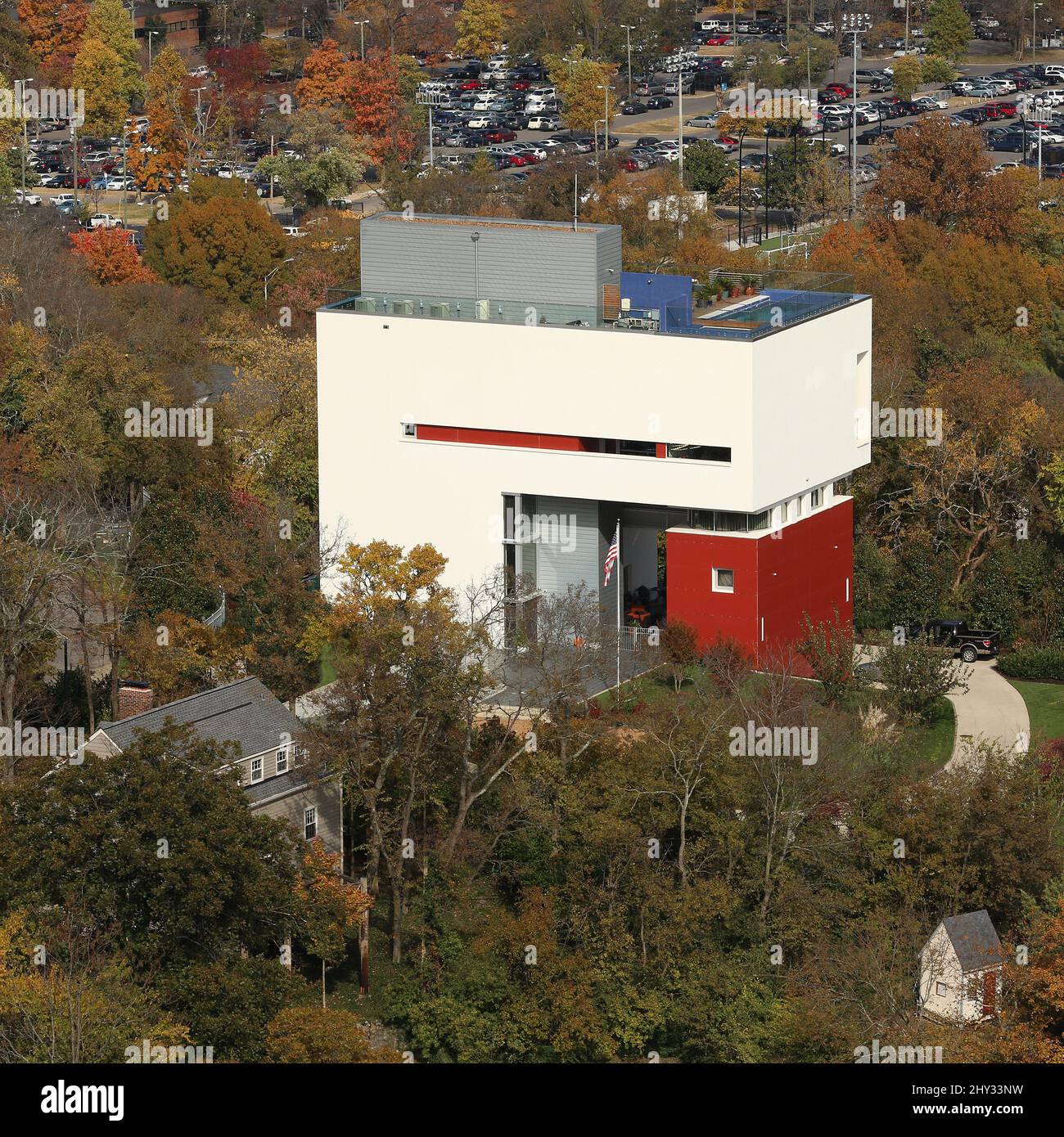 An overhead view of John Rich's Nashville Home in Tennessee Stock Photo ...
