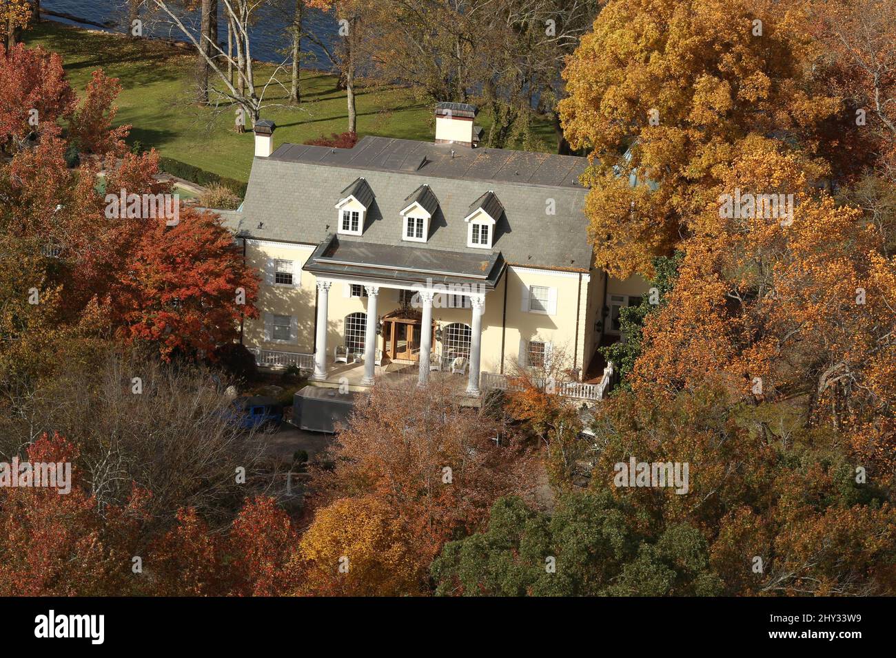 An overhead view of Reba McEntire's Nashville Home in Tennessee Stock ...