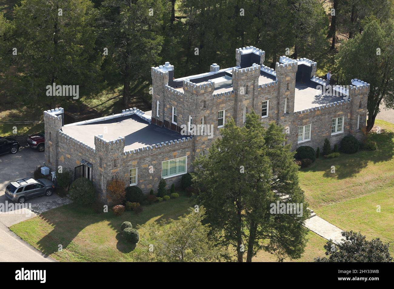 An overhead view of The Castle in Tennessee Stock Photo - Alamy