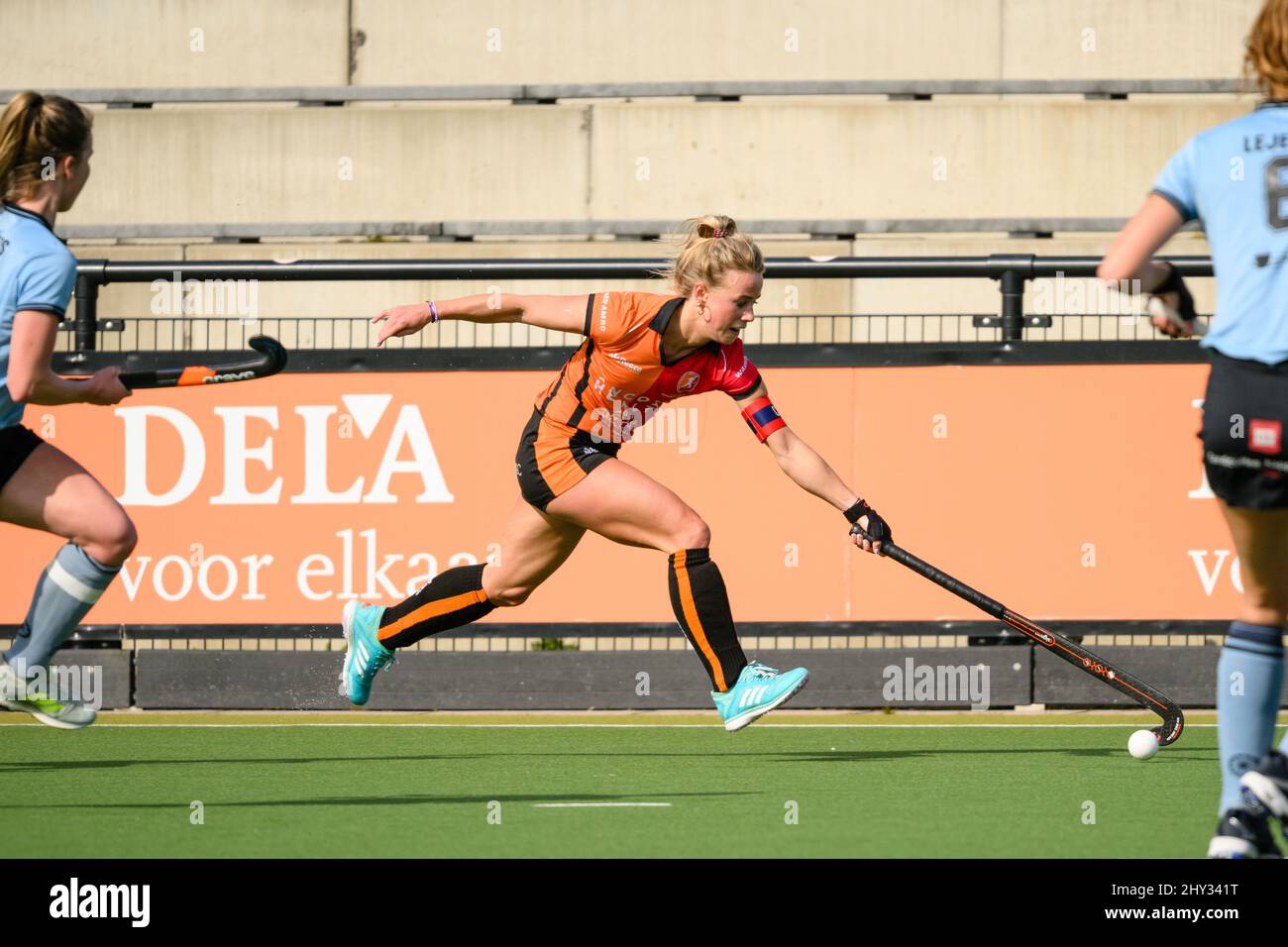 EINDHOVEN, 13-03-2022, HC Oranje-Rood, Hockey Hoofdklasse Dames ...