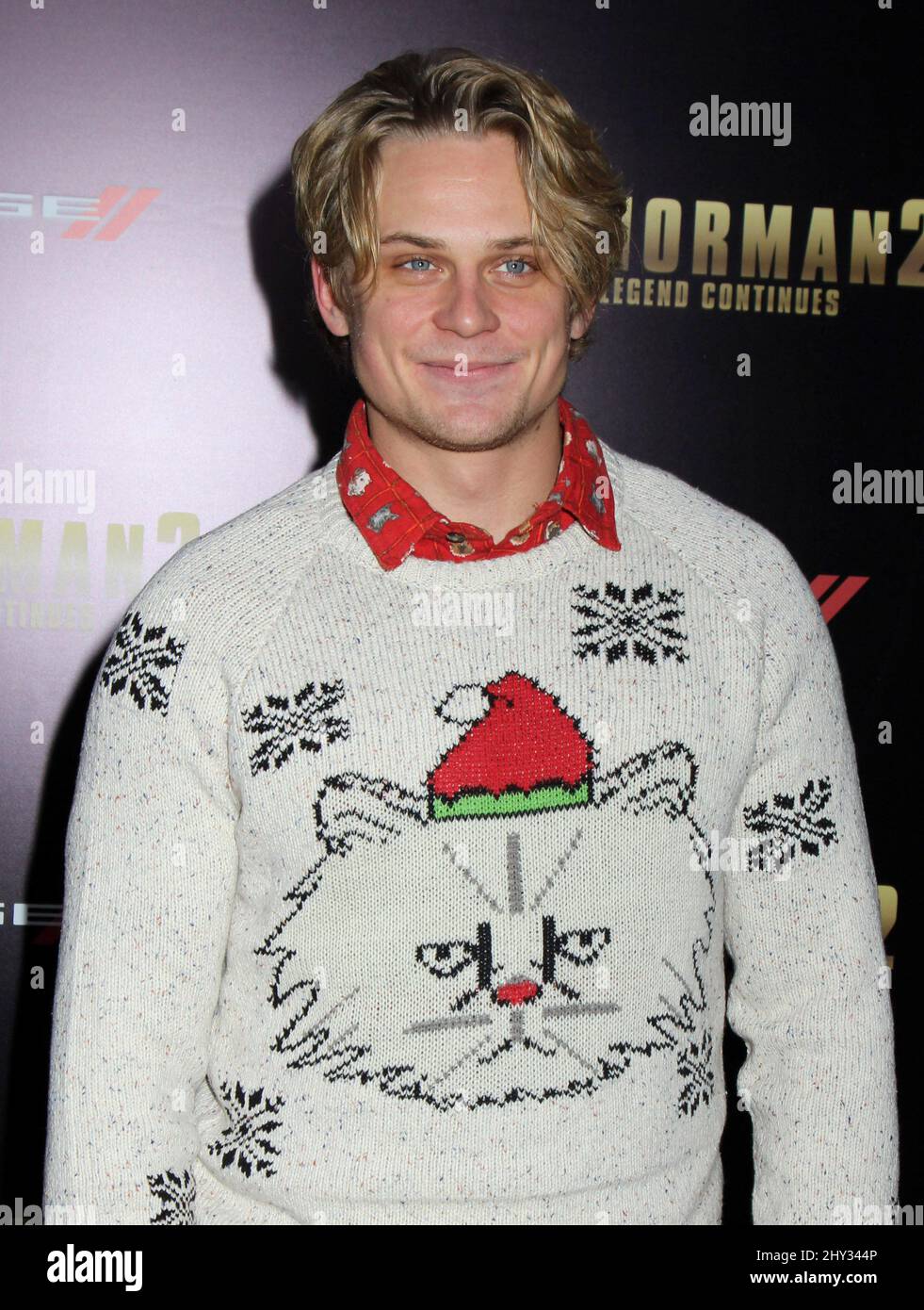 Billy Magnussen attending the premiere of Anchorman 2: The Legend ...
