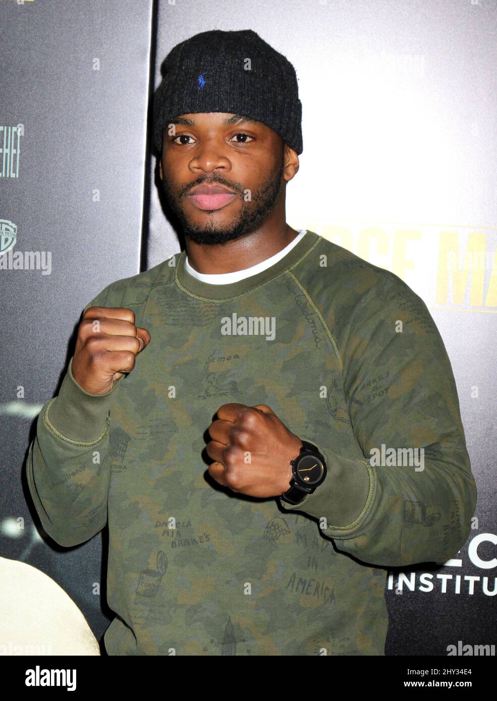 Eddie Gomez attending the premiere of "Grudge Match" at the Ziegfeld ...