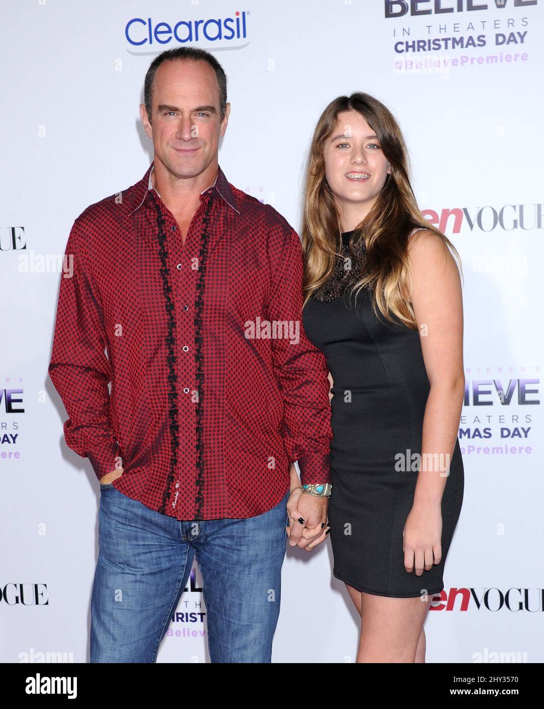 Christopher Meloni and Sophia Meloni at Justin Bieber's Believe World ...