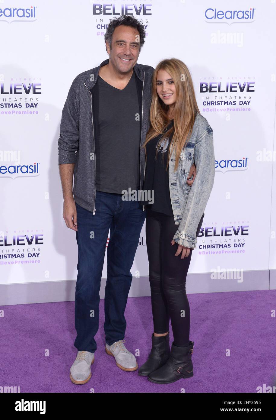 Brad Garrett, Hope Violet Garrett attending "Justin Bieber's Believe ...