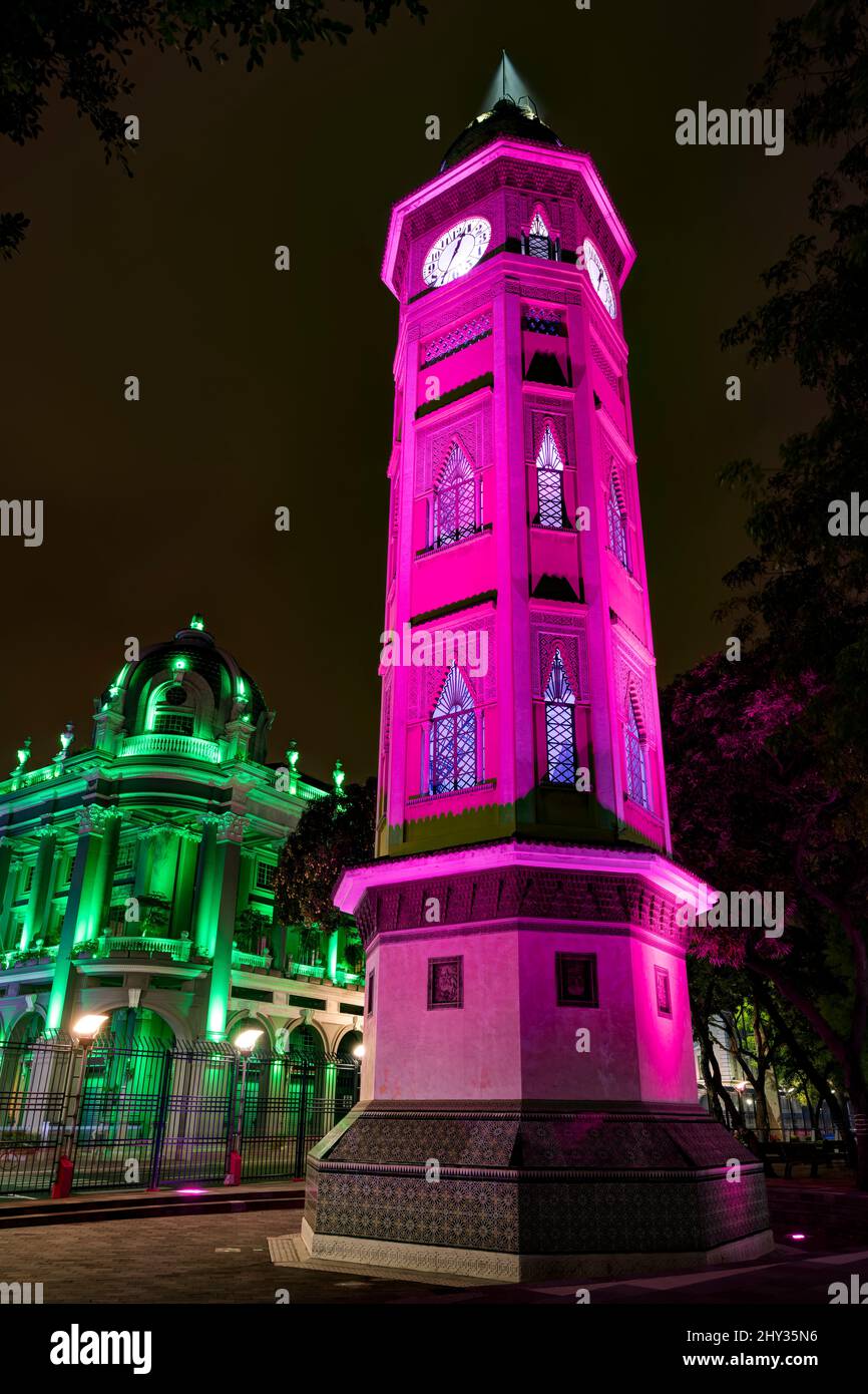 Moorish Clock Tower (Torre Morisca), Malecón 2000, Guayaquil, Ecuador ...