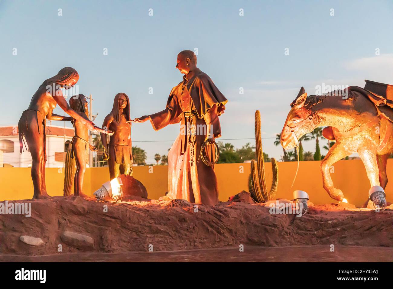 Loreto, Baja California Sur, Mexico. November 17, 2021. Sculpture of a ...