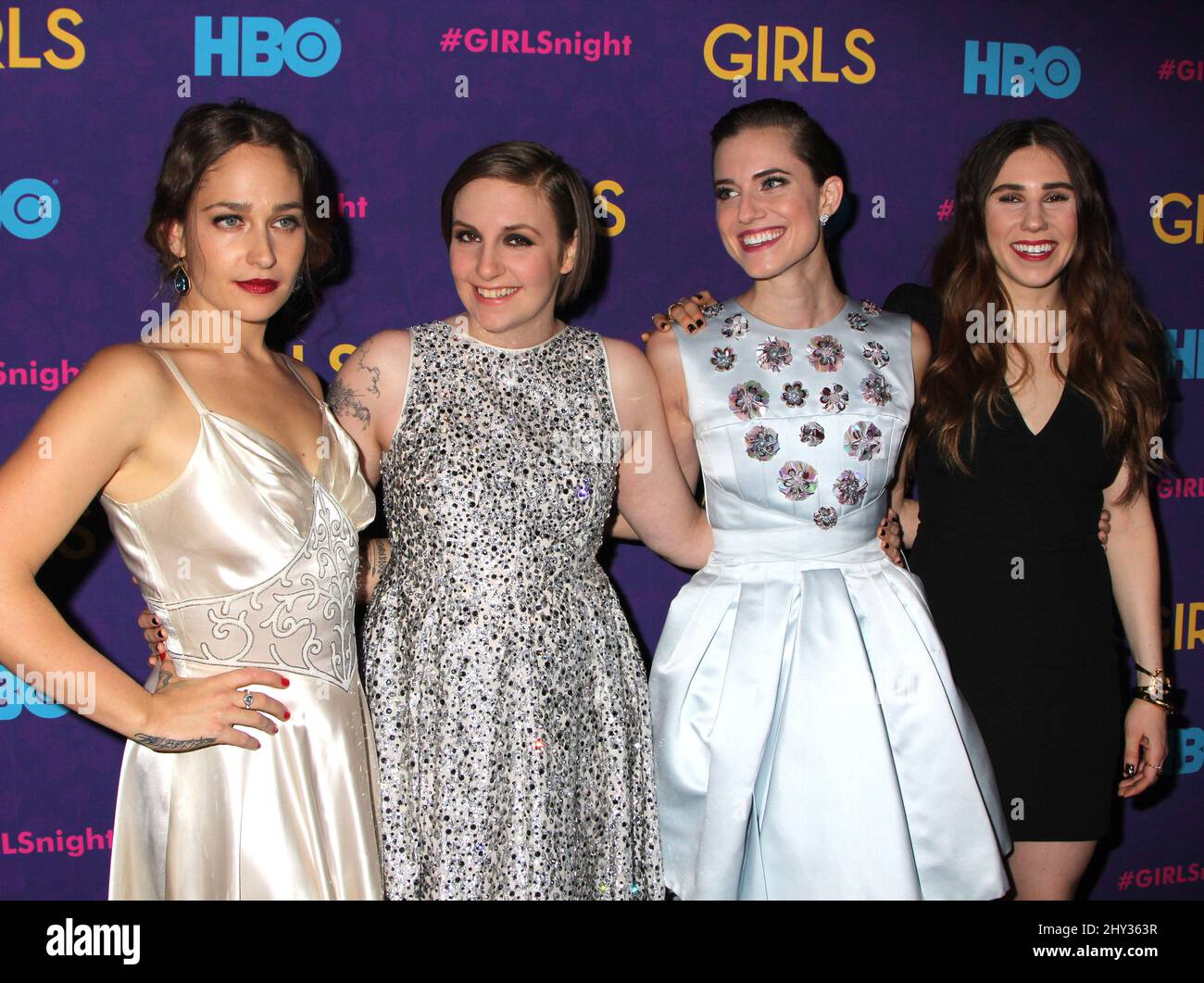 Jemima Kirke, Lena Dunham, Allison Williams and Zosia Mamet attends the ...