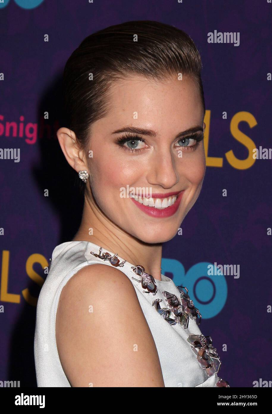 Allison Williams attends the New York Premiere of "Girls" Season 3 - Held at Jazz at Lincoln ...