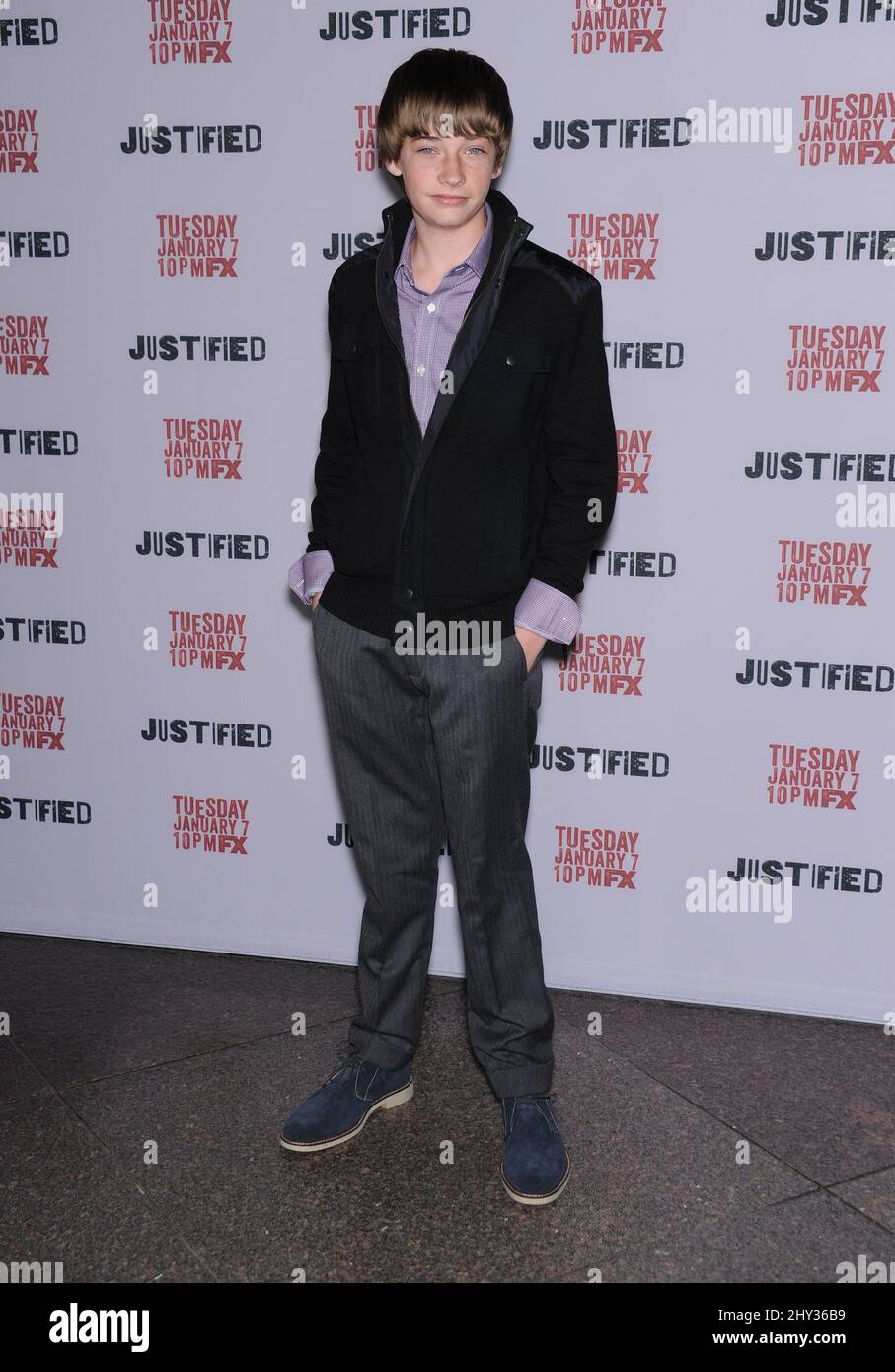 Jacob Lofland attends the "Justified" Season 5 Premiere at the DGA, Los ...