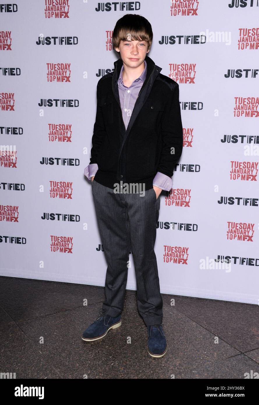 Jacob Lofland attends the "Justified" Season 5 Premiere at the DGA, Los ...