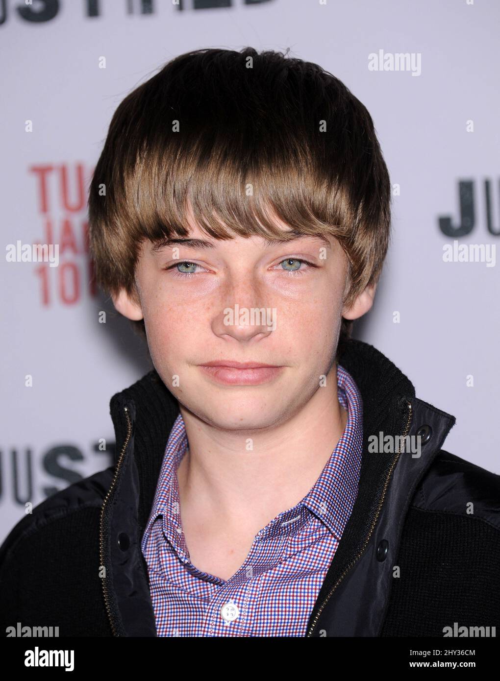 Jacob Lofland attends the "Justified" Season 5 Premiere at the DGA, Los ...