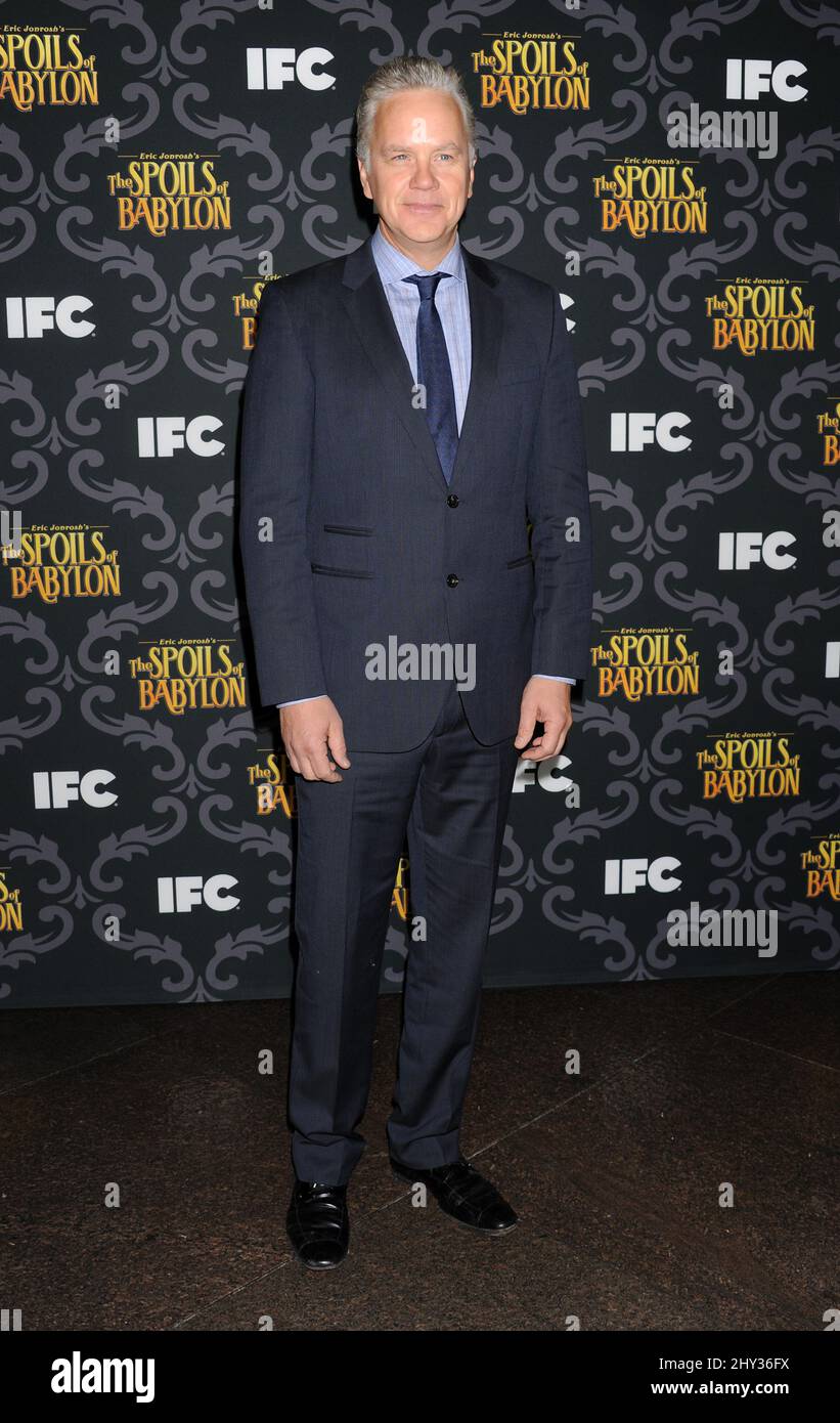 Tim Robbins attends the IFC "The Spoils of Babylon" premiere screening ...