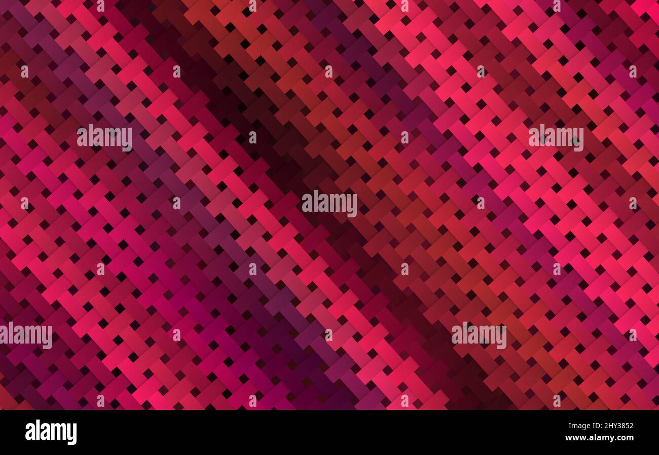Illustration of basket weave pattern in shades of pink Stock Photo - Alamy