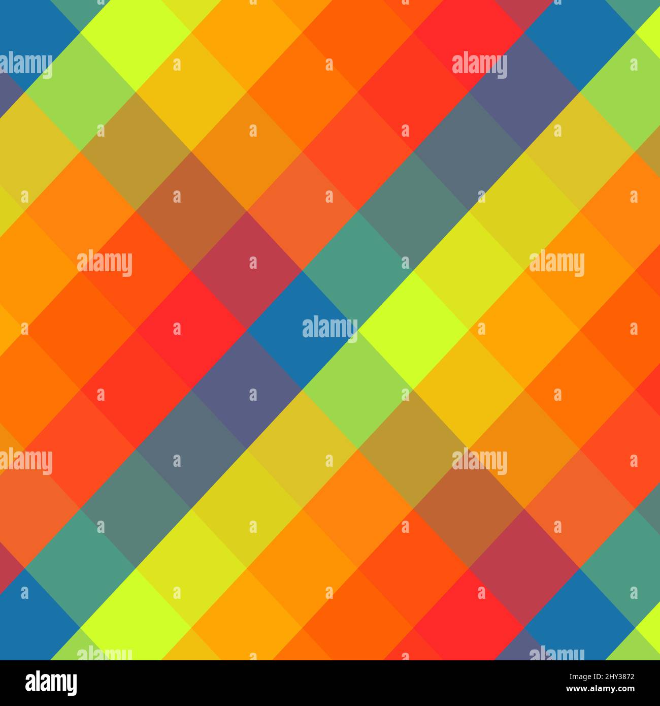 Abstract illustration of colorful square tiles Stock Photo - Alamy