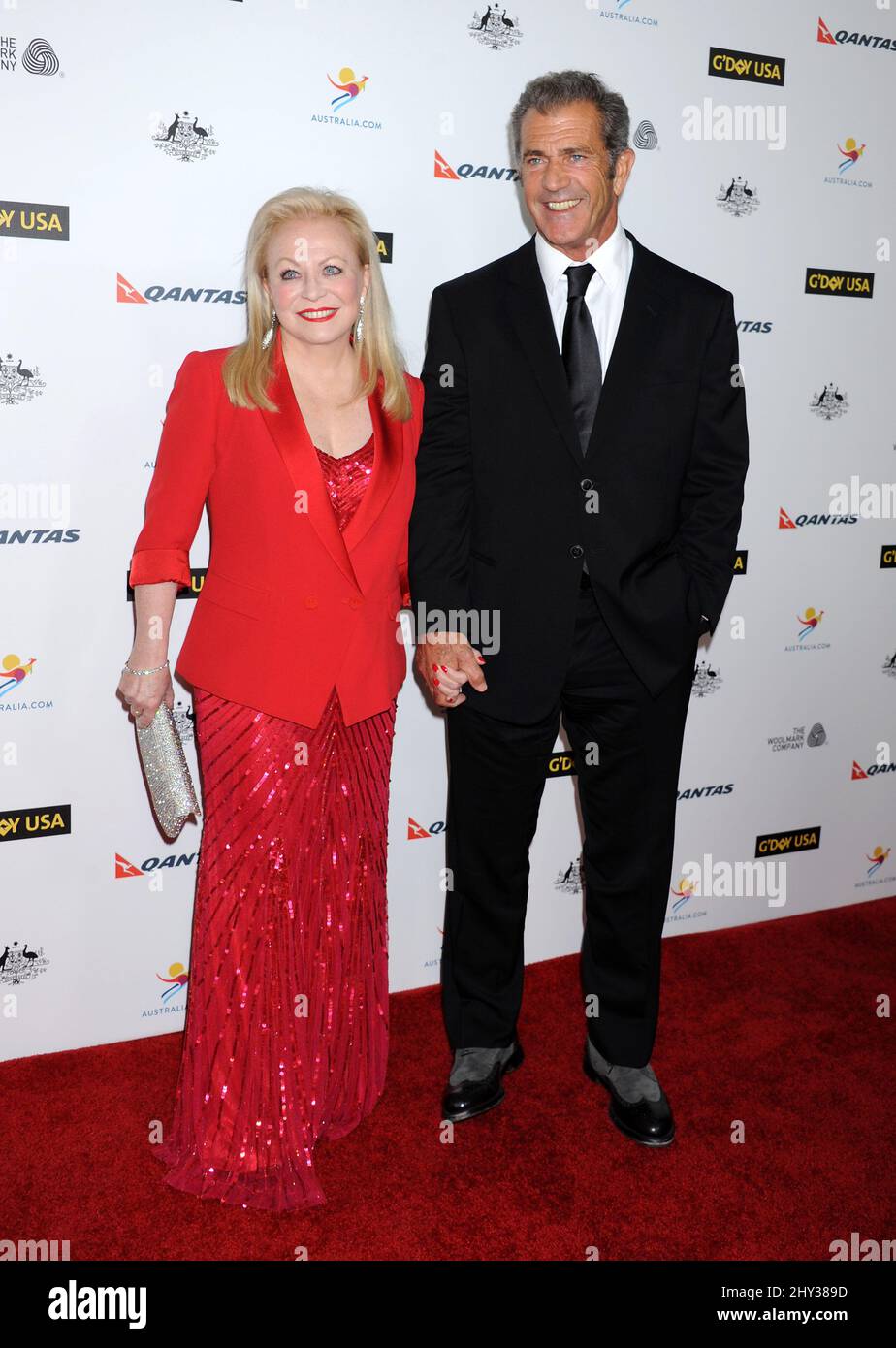 Jacki Weaver and Mel Gibson attending the 2014 G'Day USA Los Angeles ...