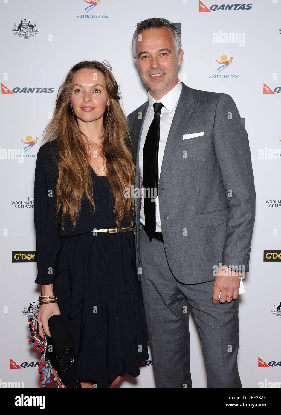 Cameron Daddo & Alison Brahe attending the 2014 G'Day USA Los Angeles ...