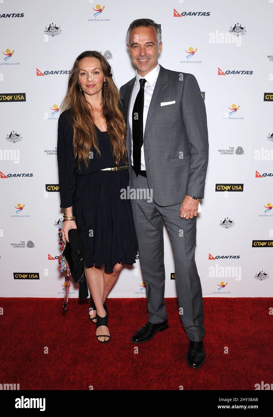 Cameron Daddo & Alison Brahe attending the 2014 G'Day USA Los Angeles ...