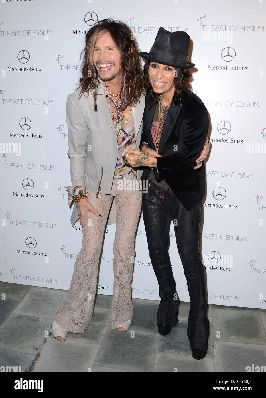 Steven Tyler, Linda Perry attending The Art of Elysium's 7th Annual ...