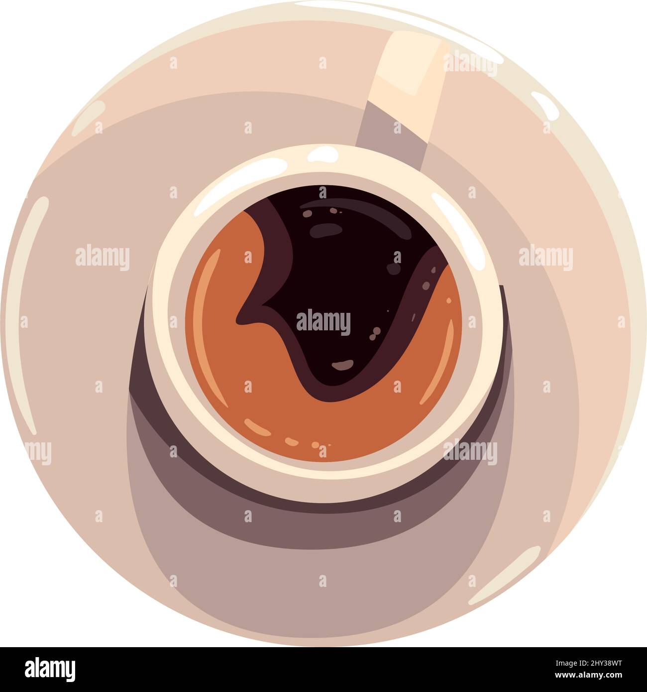 flat coffee mug design Stock Vector Image & Art - Alamy