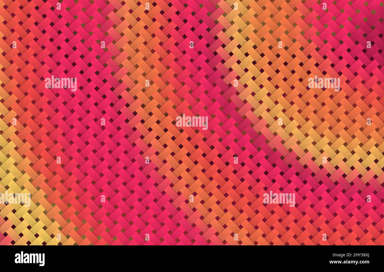 Illustration of basket weave pattern in shades of pink Stock Photo - Alamy
